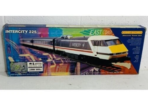 OO GAUGE HORNBY R824 INTERCITY 225 Class 91 Electric Train Set Boxed ...