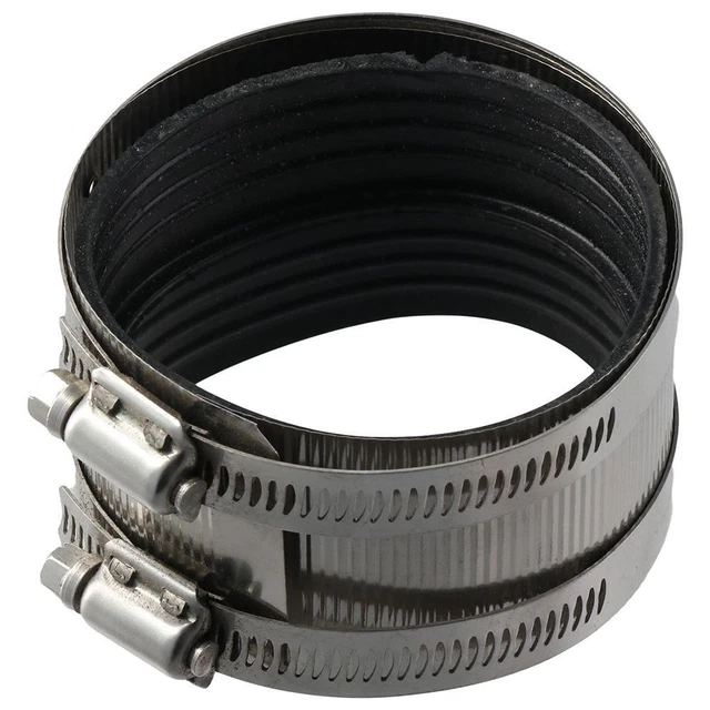 STAINLESS STEEL PIPE Connector 3 Inch Rubber Coupling Metal Pipe ...