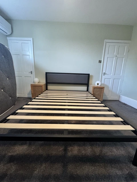 KING SIZE BED Frame Black And Great 1500 X 2000mm £68.30 - PicClick UK