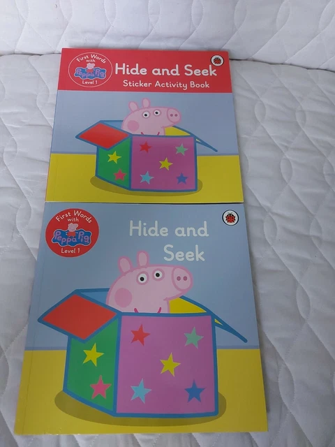 PEPPA PIG FIRST Words Reader and Activity Book Set Level 1 Hide and ...