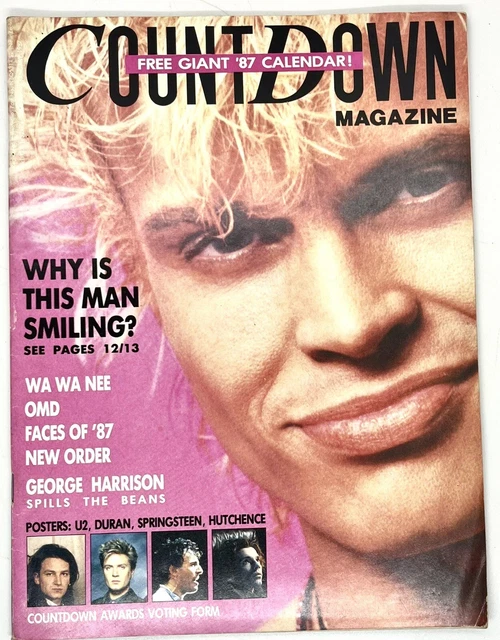 COUNTDOWN MAGAZINE MAGAZINE Jan 1987 Billy Idol OMD Faces Of ‘87 New ...