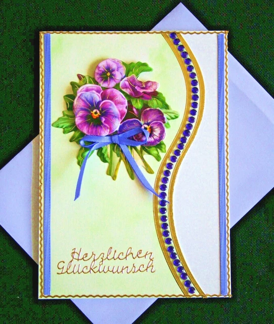 HERZLICHEN GLÜCKWUNSCH GEBURTSTAG 3D Karte Grußkarte Kartengestaltung ...