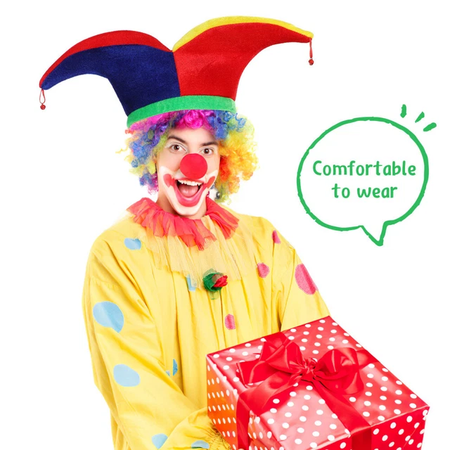 2 PACK COSPLAY Hat Clown Costume Accessories Triangle Staff £17.35 ...