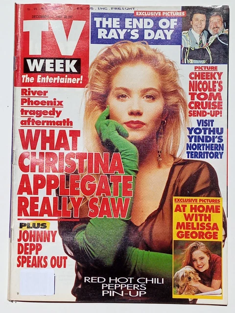 TV WEEK MAGAZINE ~ 11 December 1993 ~ Christina Applegate Red Hot ...
