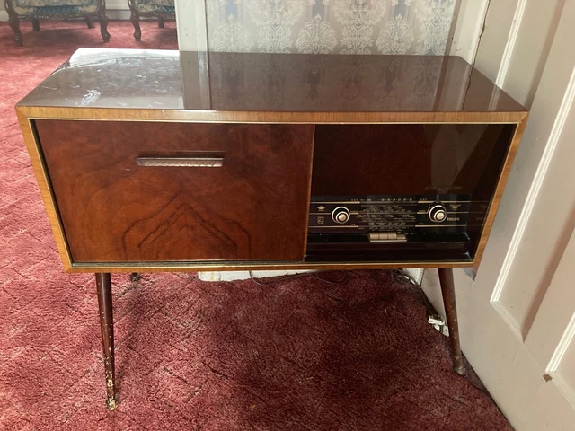 PHILIPS RADIOGRAM VINTAGE/ANTIQUE Original 1960 Record Player/Radio ...