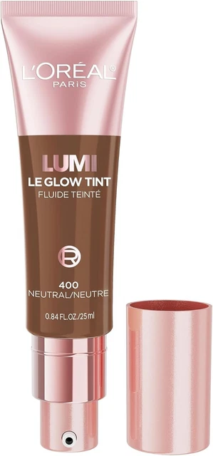 L’ORÉAL PARIS LUMI Le Glow Skin Tint, Foundation-Like, Neutral 420, 0. ...