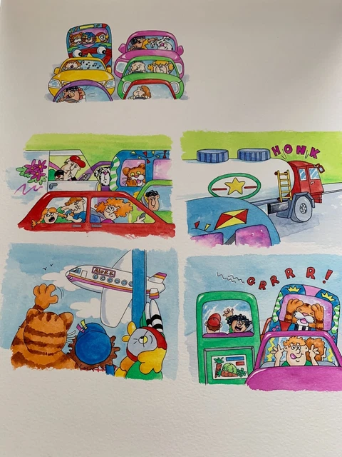 ORIGINAL ARTWORK FOR Playdays iss 309 Monster Machines £69.99 - PicClick UK