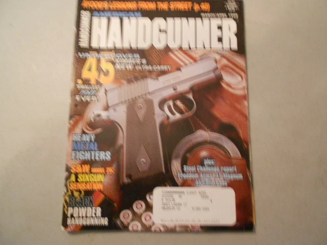 AMERICAN HANDGUNNER MAGAZINE AHG March/April 1999 £11.86 - PicClick UK
