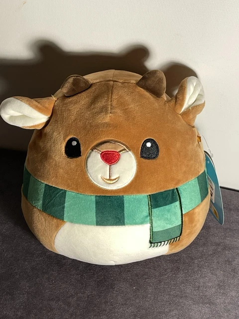 RUDOLF RED NOSED Reindeer Plush Soft Toy Brand New Squish mallows ...