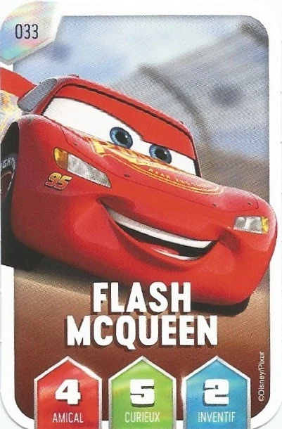 CARTE LA MAGIE De Disney Leclerc 2025. Cars. Flash Mc Queen N° 033 EUR ...