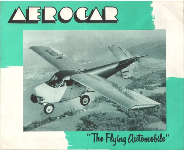CATALOGUE BROCHURE PROSPEKT + photos Aerocar Inc. (Taylor) flying car ...