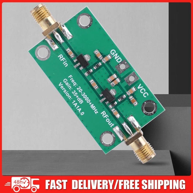 35DB GAIN RF Signal Power Amplifier DC 3.3-6V RF Wideband Amplifier ...
