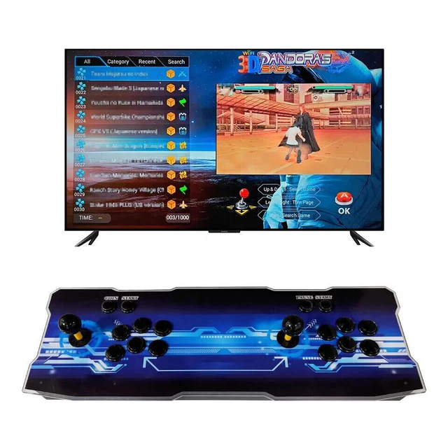 PANDORA BOX ARCADE Saga EX 3D WiFi 12-core console retrò 2023 10,000 ...