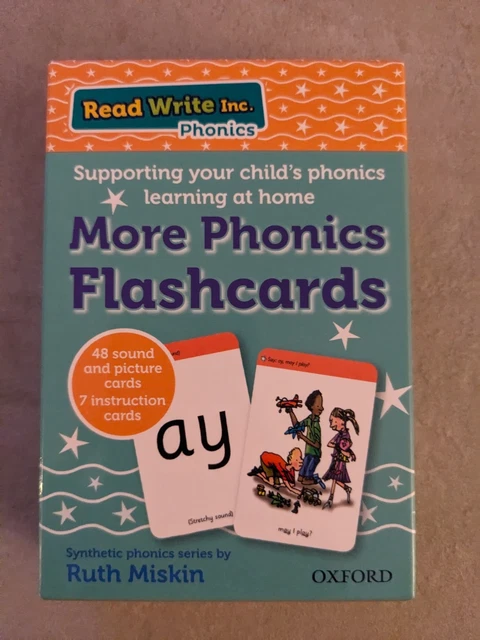 READ WRITE INC. Phonics: More Phonics Flashcards by Ruth Miskin ...