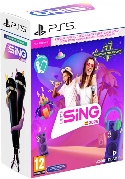 LET'S SING 2025 + 2 Microfonos Sony Playstation 5 PS5 EUR 58,99 ...