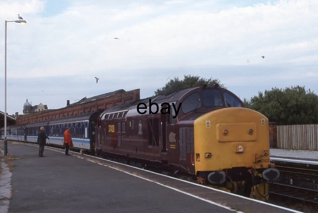 35MM RAILWAY SLIDE- Diesel Electric Loco Class 37. 37428 @ Llandudno. £ ...