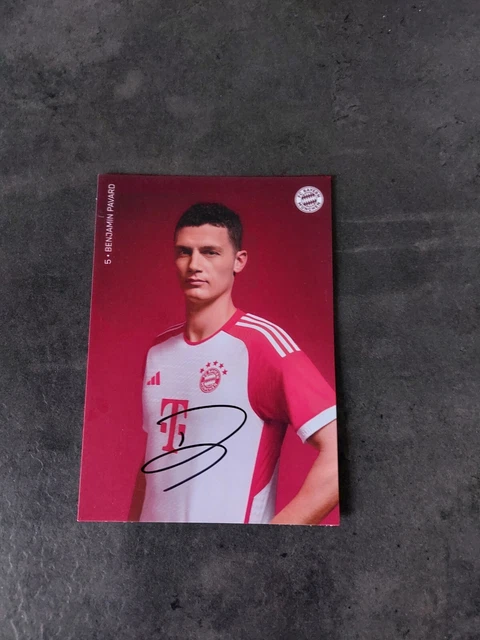 AUTOGRAMM AK AUTOGRAMMKARTE Benjamin Pavard FC Bayern München 2023/24 EUR 89,99 - PicClick DE