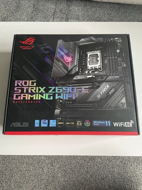 ASUS ROG STRIX Z690-E Gaming Wifi 6E Lga 1700 Ddr5. Send Offers £146.28 ...
