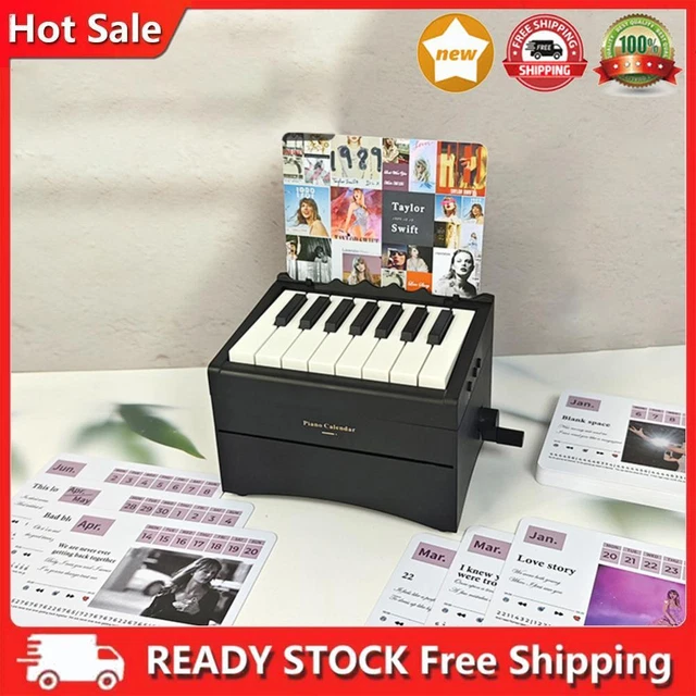 TAYLOR PIANO CALENDAR 2025 Mini Piano Calendar Playable 15 Keys Gift ...