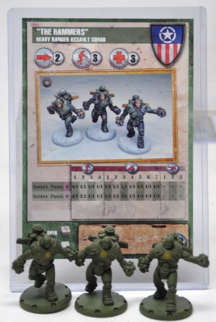 JEU MINIATURES DUST Tactics marteaux lourds Ranger Assault Squad ...
