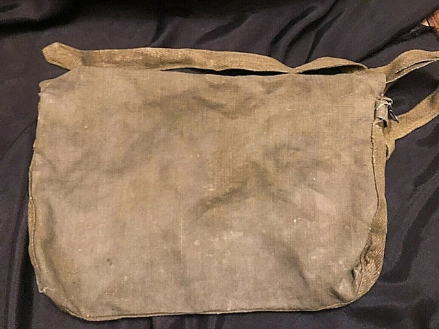 EQUIPEMENT MILITAIRE SAC besace musette ww2 toile kaki EUR 75,00 ...