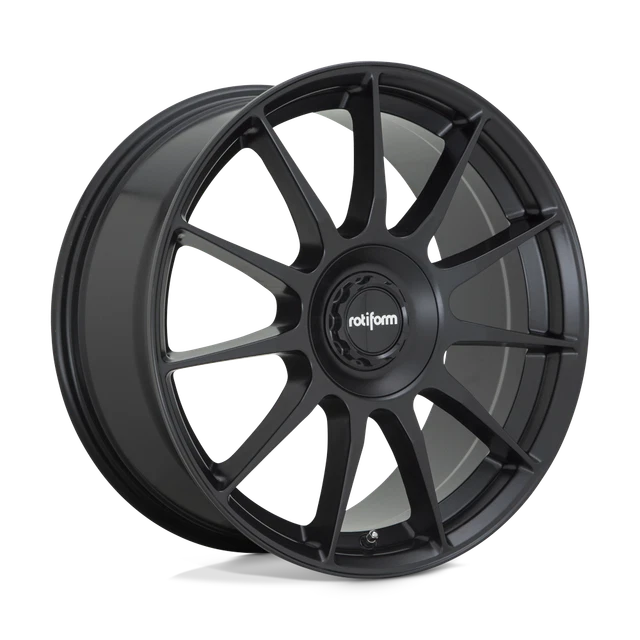 17X8 ROTIFORM R168 DTM Satin Black Wheels 5x112/5x120 (40mm) Set of 4 ...