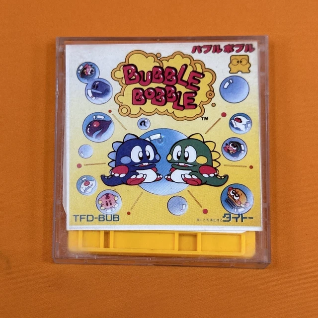 BUBBLE BOBBLE (TAITO) Nintendo Famicom Disk System (tfd-bub)- Working ...