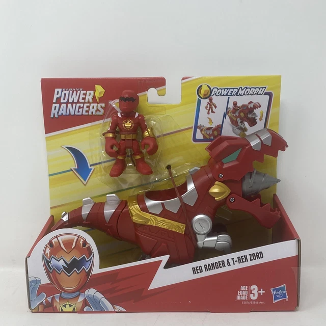 PLAYSKOOL HEROES POWER Rangers Red Ranger & T-Rex Zord BRAND NEW EUR 34 ...