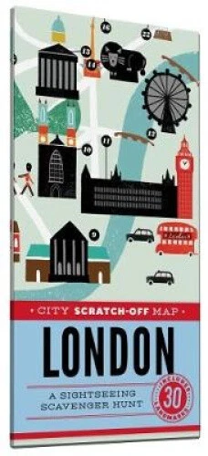 CITY SCRATCH-OFF MAP: London: A Sightseeing Scavenger Hunt [Hardback] £ ...