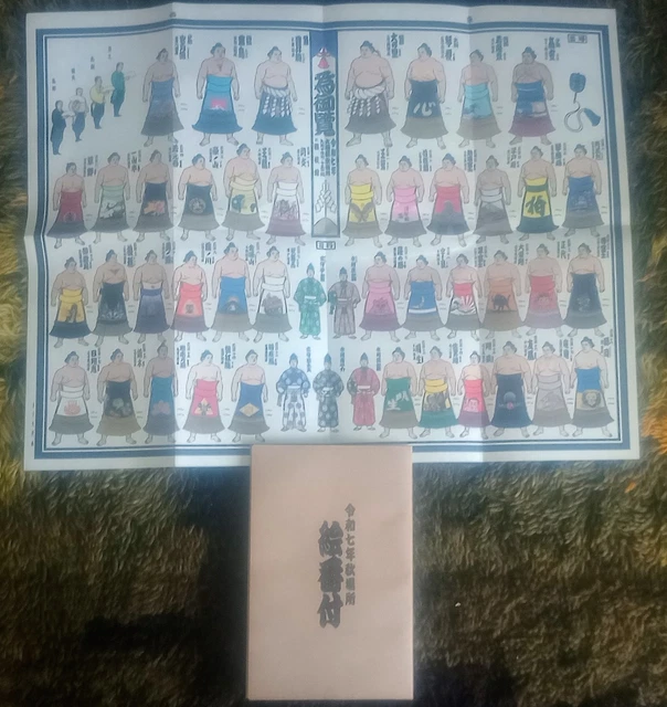 SUMO MEMORABILIA - Royal Albert Hall 2025 Banzuke Poster In Sleeve £25. ...