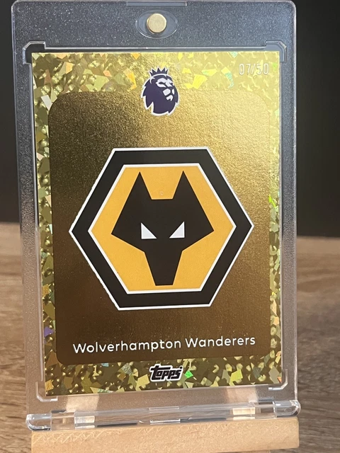 TOPPS 2026 PREMIER League Wolves Badge GOLD /50 £19.99 - PicClick UK