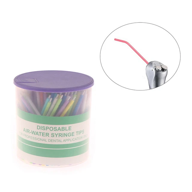 DENTAL 3-WAY AIR Water Syringe Disposable Spray Tips Triple Nozzles ...