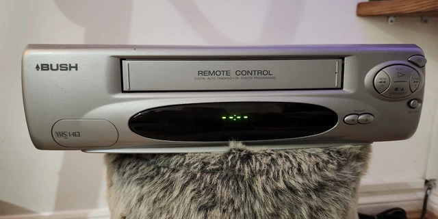 BUSH VCR905SIL/A VHS Video Cassette Player - Works Well- No Remote £30. ...