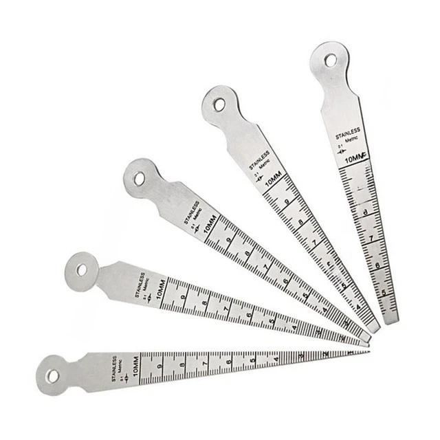 MEASURING WEDGE FOR Inspection Wedge Feeler Gauge Engraved Metric Scale ...