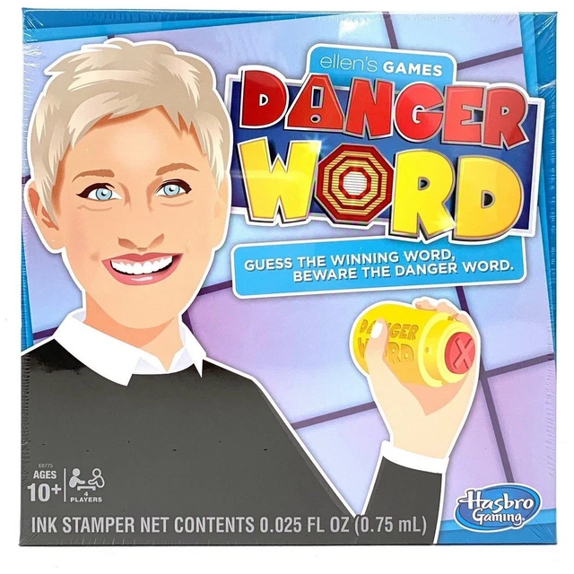 HASBRO GAMING E6775000 Ellen's Games Danger Word Game; Ages 10 & Up ...