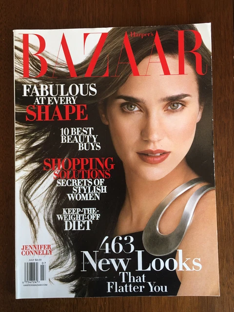 JULY HARPER'S BAZAAR Magazine 2003 - Copertina Jennifer Connelly - Sp 4573 EUR 33,63 - PicClick IT