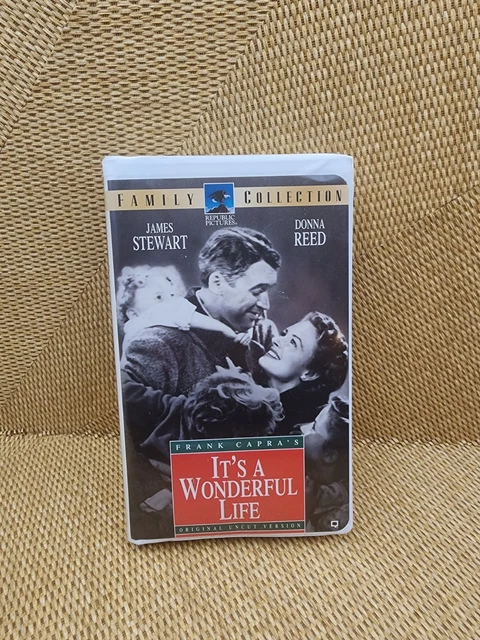 ITS A WONDERFUL Life VHS James Stewart Vintage Original Black & White ...