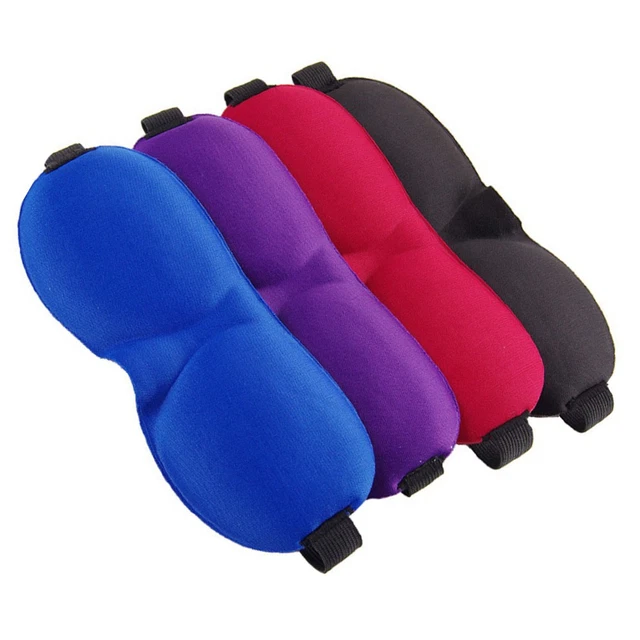 4 PCS ELASTIC Band Sleep Eye Masks Sponge Fabric Comfortable Eye Cover ...