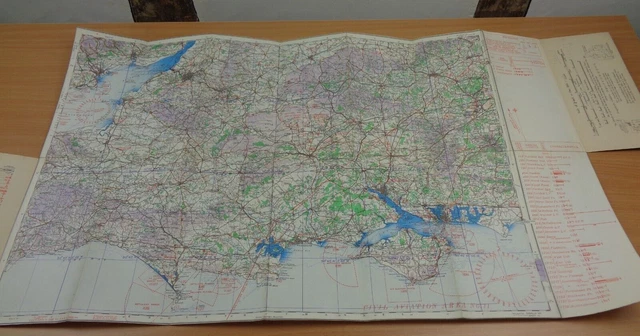 WW2 RAF MAP marked "BANQUET" (BATTLE of BRITAIN, OPERATION BANQUET ...