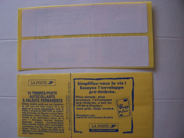 VIGNETTES EXPÉRIMENTALES CARNET N° TF3Ab NR VIGNETTES VIERGES S ...