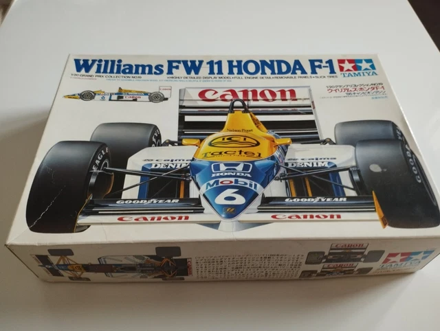 MAQUETTE TAMIYA VINTAGE Williams FW11 honda F1 boite mint box model kit ...