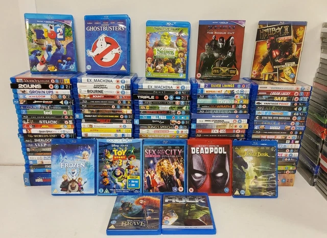 120 X BLURAY Joblot- Rio Ghostbusters Shrek Xmen HellBoy Frozen Toy ...