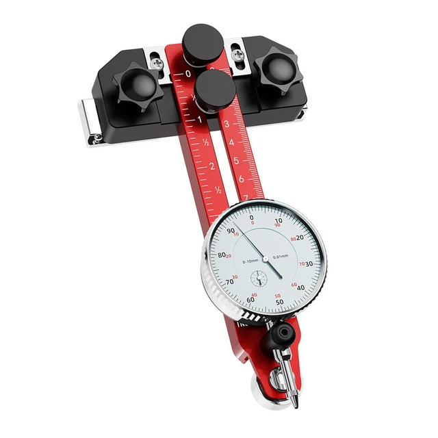 TABLE SAW ALIGNMENT Gauge Calibrator Dial Indicator Thin Jig Guide £50. ...