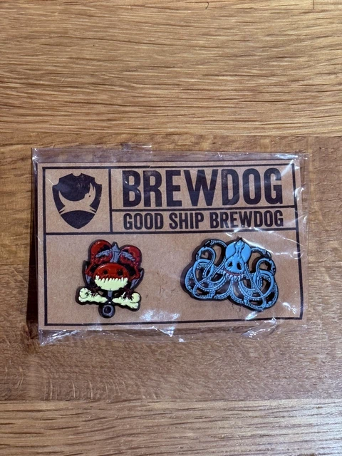 BREWDOG OCTOPUS CRAB Original Fisher Pin Badge Set - Ultra Rare £467.20 ...