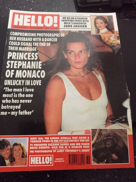 HELLO 423 SUZANNE Dando Alain Delon Princess Stephanie Sean Young Paula ...