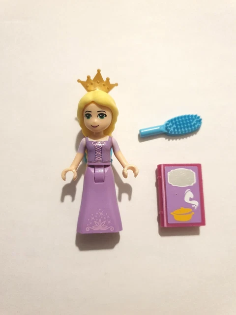LEGO DISNEY PRINCESS Rapunzel dp006 With Bows,Tiara,Book,Hairbrush From ...