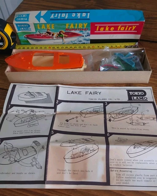 RARE JAPAN JAPANESE Tokyo Motorised Motorized Lake Fairy Plastic Toy ...