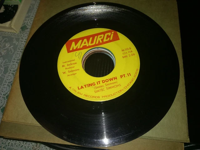 SIMTEC SIMMONS LAYING it down MAURCI 45 LAZY FUNK INSTRO HEAR! EUR 4,59 ...