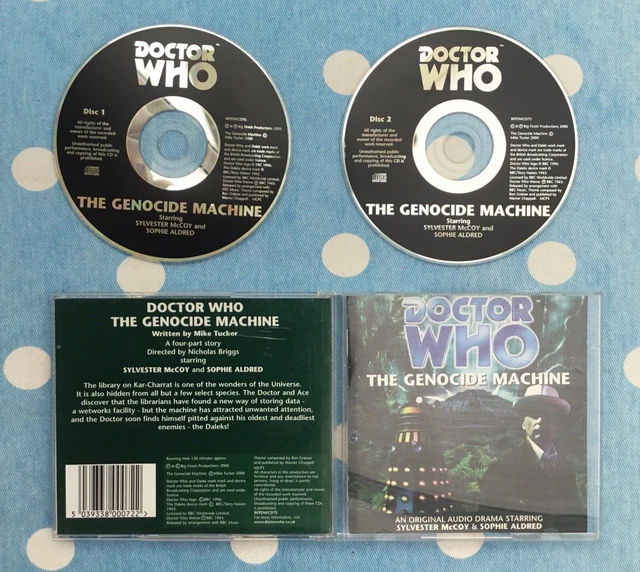 🌟THE GENOCIDE MACHINE🌟DOCTOR WHO🌟AUDIO BOOK🌟DR DW🌟McCOY🌟UK🇬🇧SELLER🌟 EUR ...