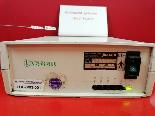 JAEGER MASTERSCREEN-BODY GEBRAUCHT getestet EUR 999,00 - PicClick DE